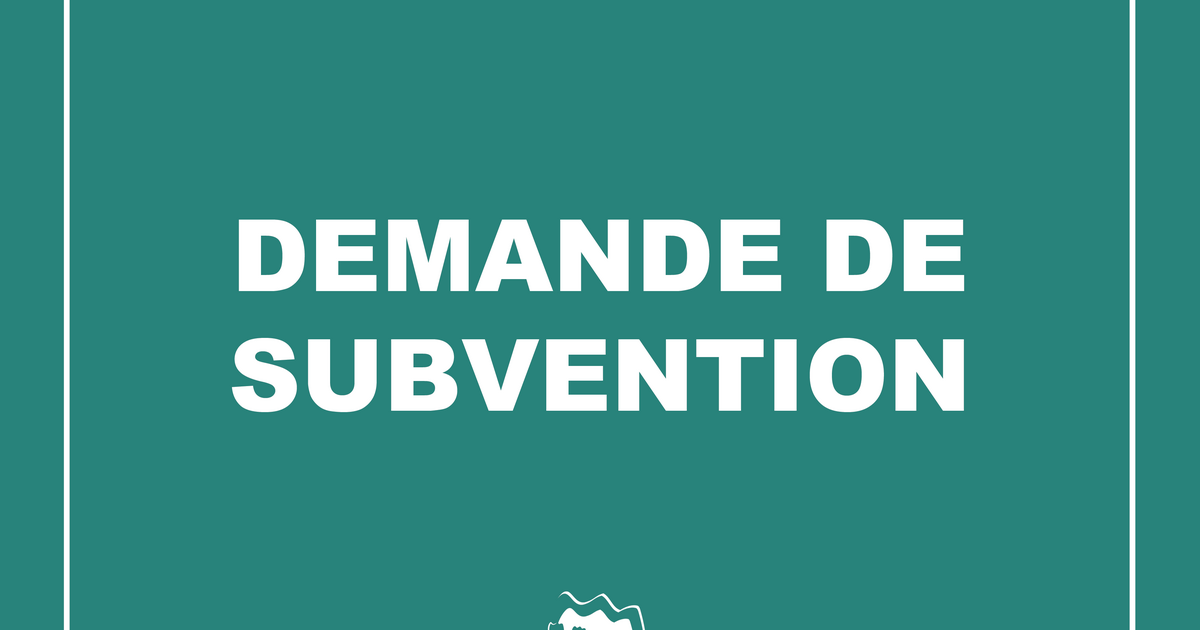 Demande de subvention communale de fonctionnement